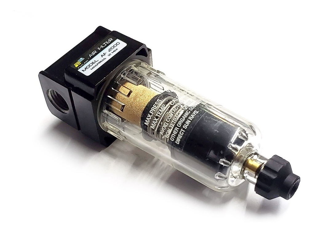 Filtro baja presión, 1/4" NPT, dren automático | Instrutek